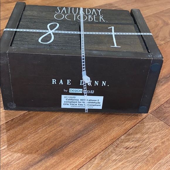 Rae Dunn | Office | Rae Dunn Wooden Block Calendar | Poshmark